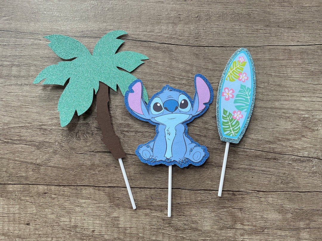 Stitch Cake Topper Set, Stitch Cake Decorations - Etsy