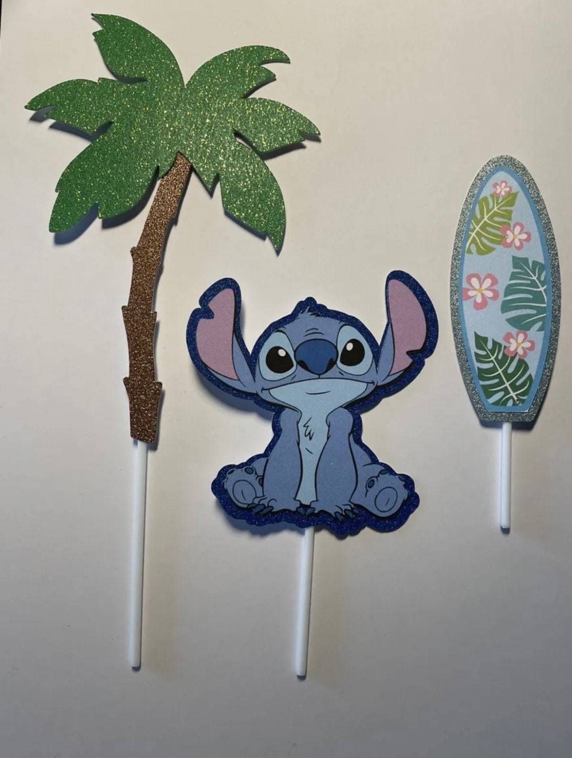 Stitch Cake Topper Set Stitch Cake Decorations Etsy Uk