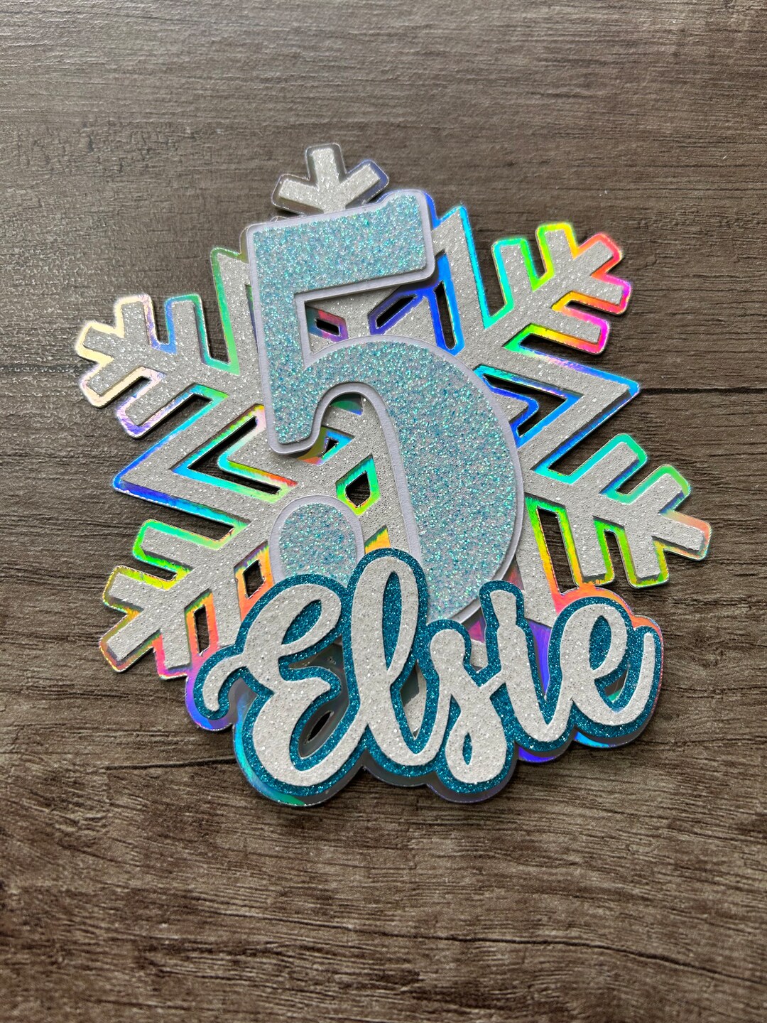 Frozen Inspired Cake Topper, Elsa Inspired Cake Topper, Any Age and ...