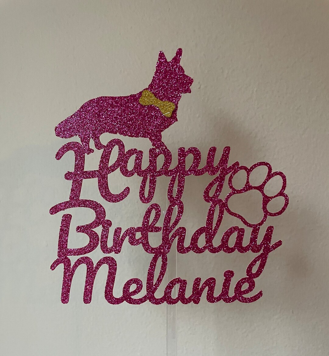 Personalised Corgi Cake Topper, Corgi Cake Decorations - Etsy