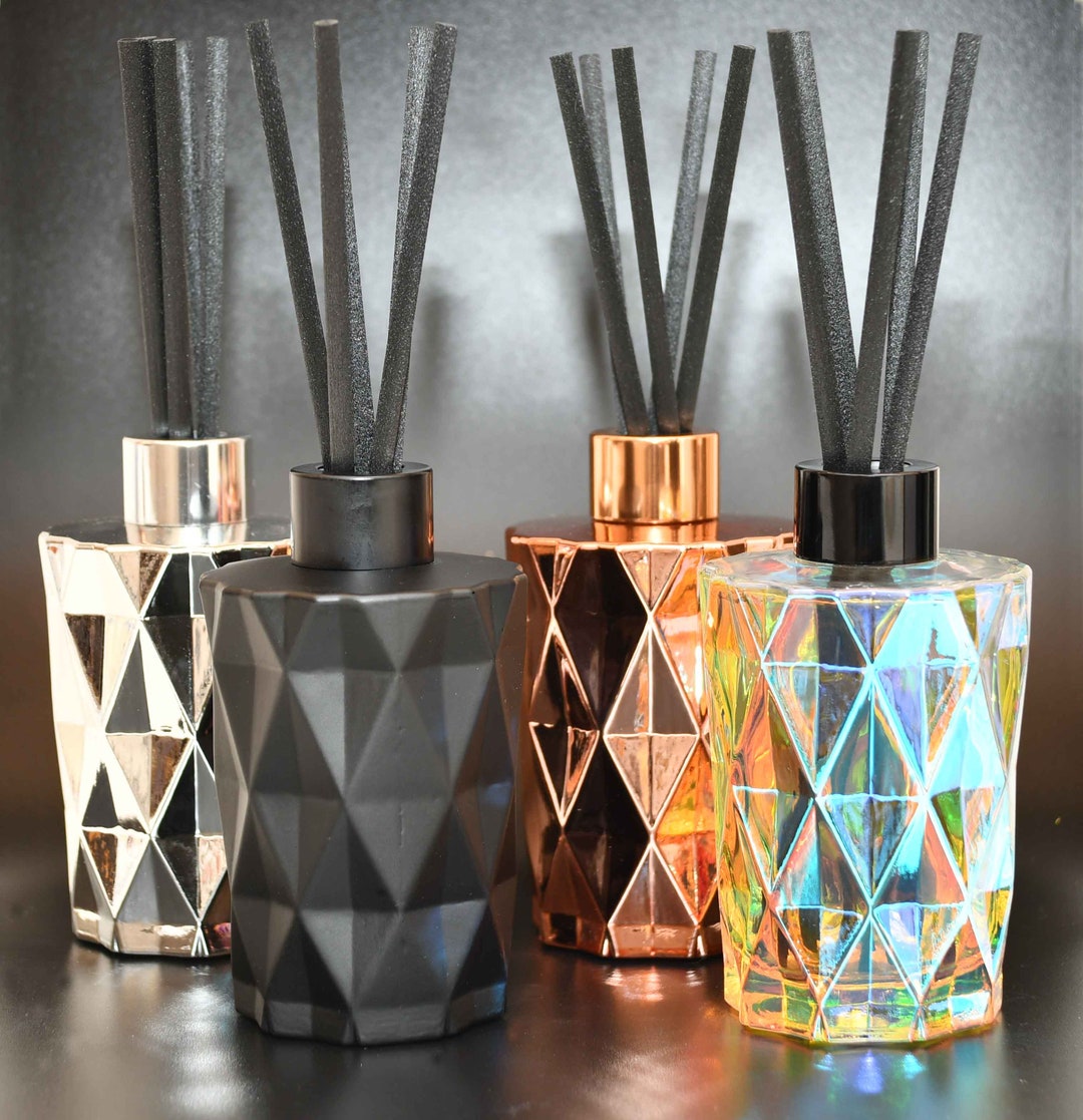 A Diamond Cut, Glass, Reed Diffuser, Gift Boxed, 170ml, Highly ...