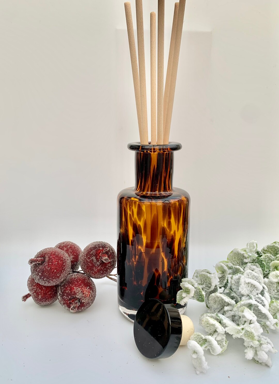 100ml, Leopard Print Reed Diffuser, Multiple Fragrances, Long Lasting ...