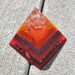 Red Orgonite Pyramid With Clear and Cherry Quartz - Etsy