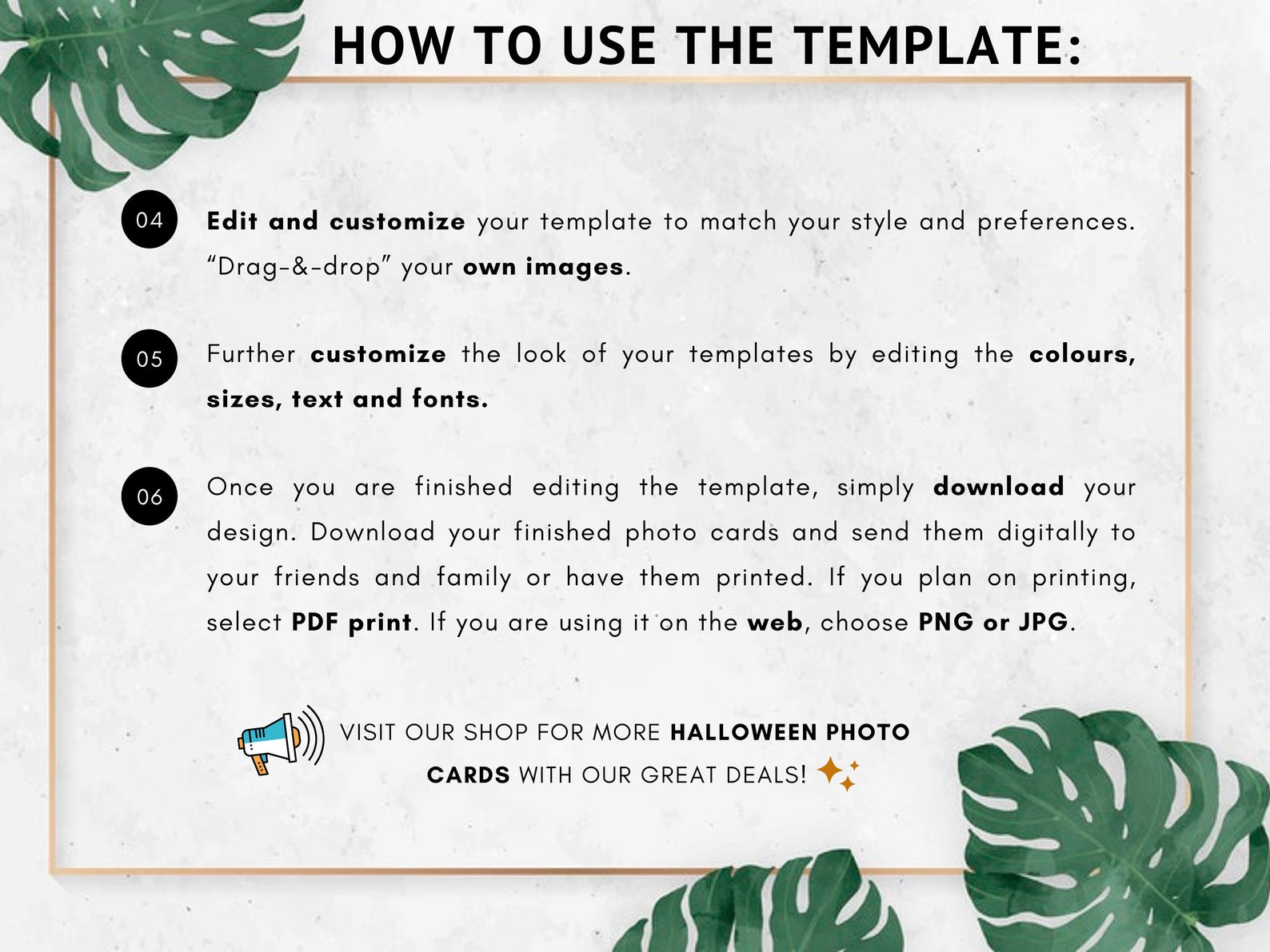 Editable Halloween Photo Card Template| Canva| Printable Halloween ...