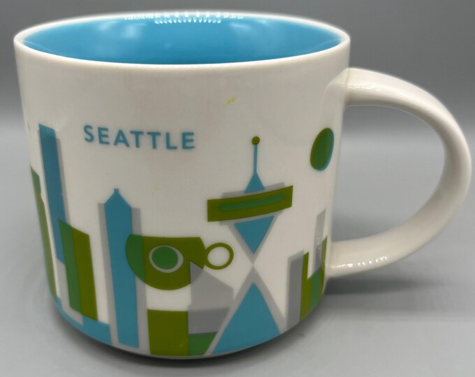 Seattle Starbucks Ceramic “you Are Here” Seattle Mug Collectable Mug - Etsy