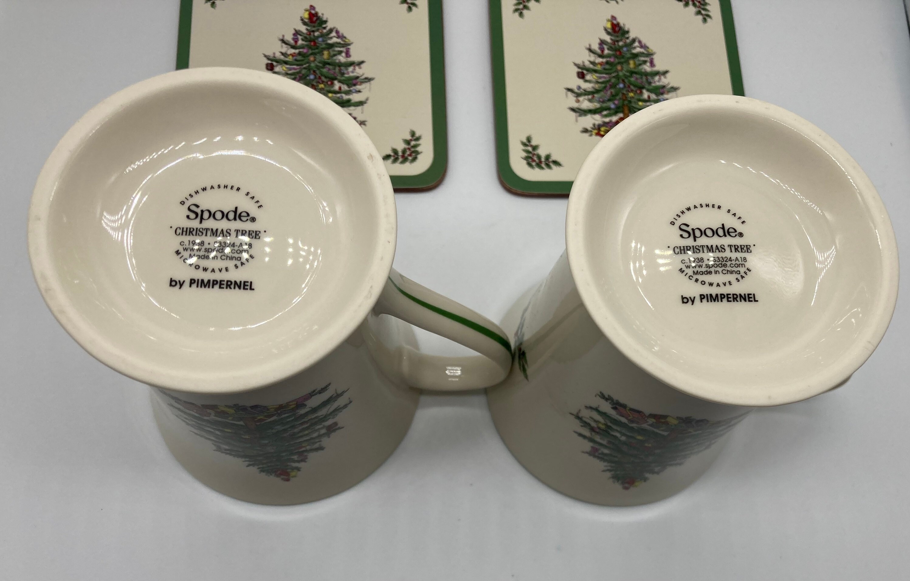 Spode Santa Topped Pimpernel Christmas Tree Coffee/tea Mug & - Etsy