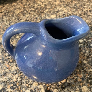 Vintage Ceramic Ball Pitchers 3in Tall One Blue and One Green 6 Fluid ...