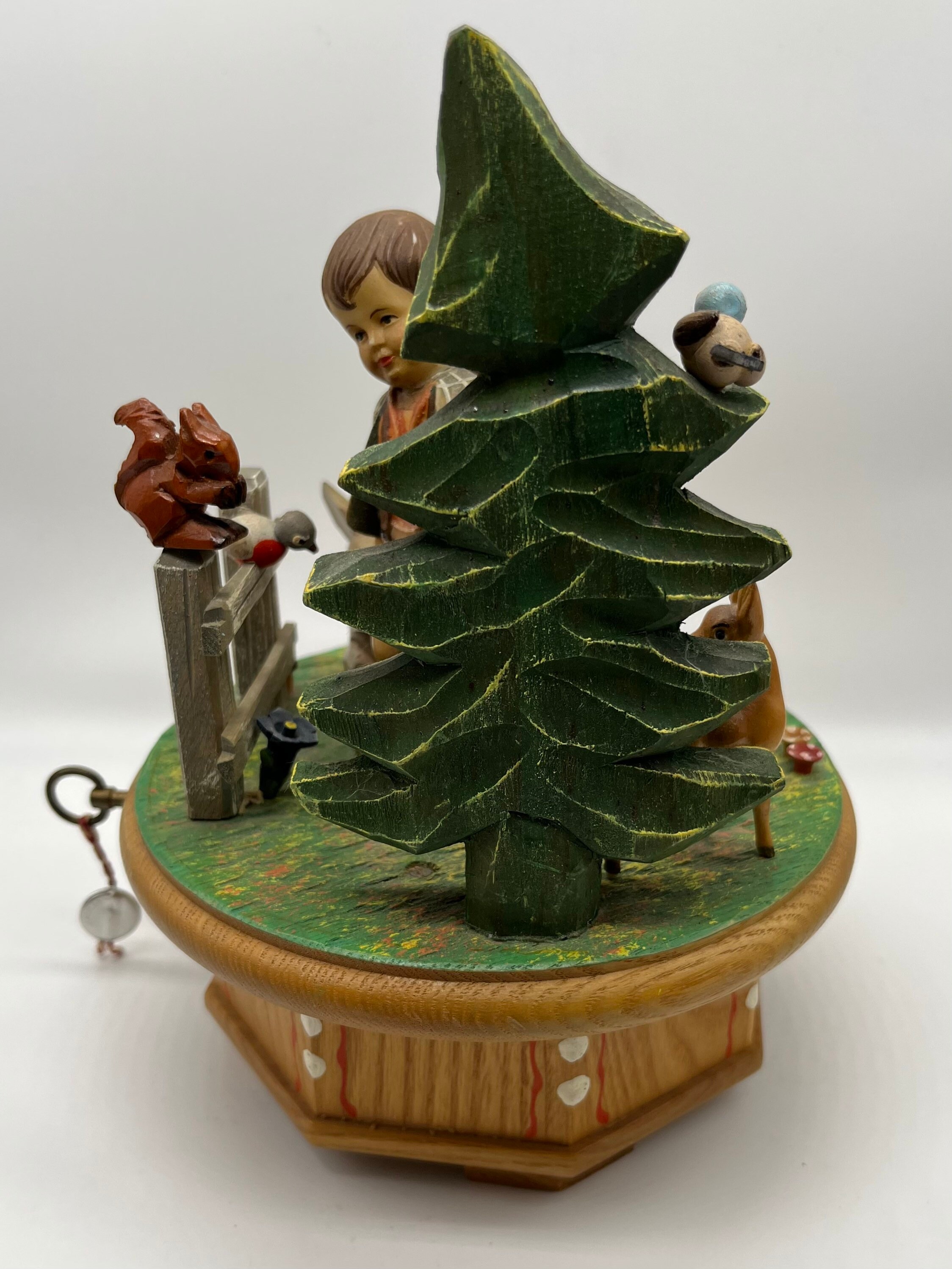 Thores Swiss Music Box Boy and Girl Dancing With Animals - Etsy