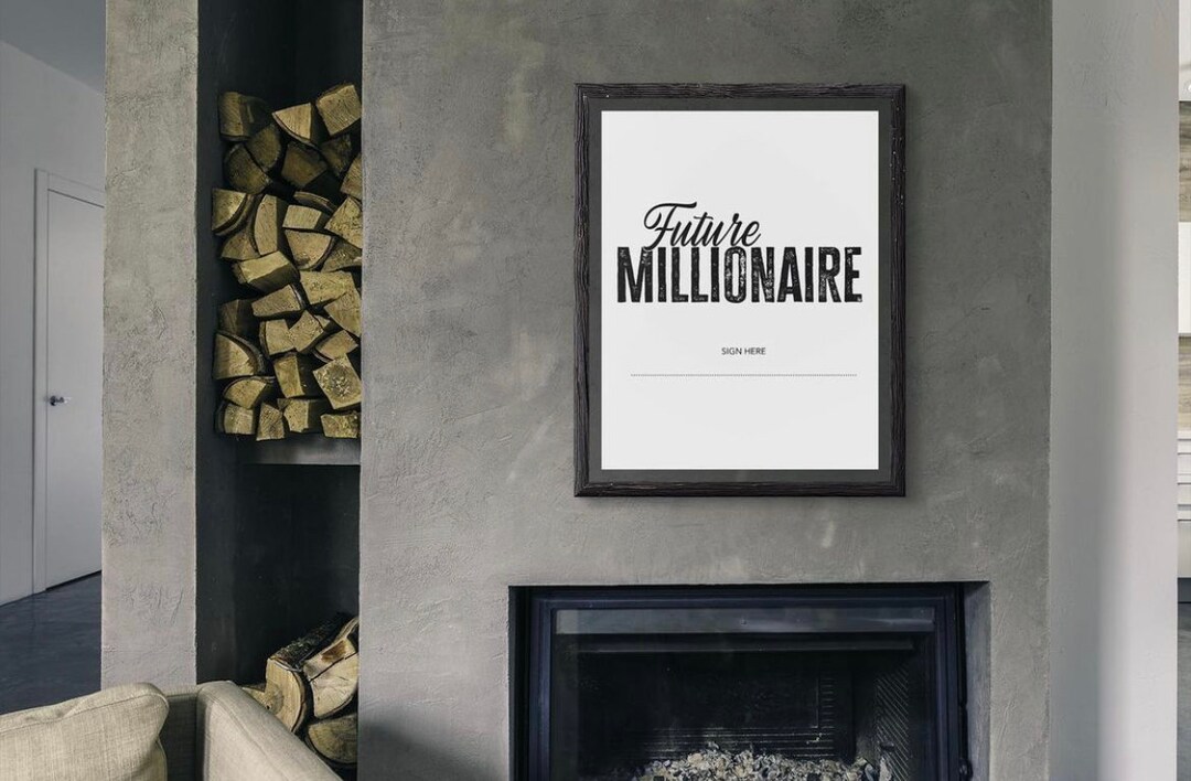 Future Millionaire "sign YOUR Name" Printable Wall Art - Etsy