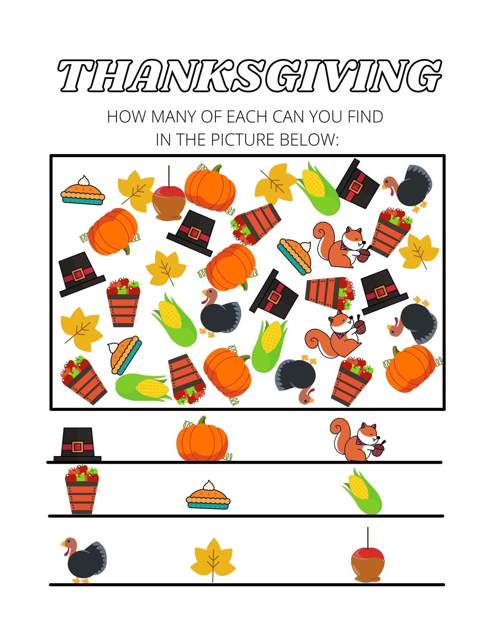 Thanksgiving Fun Pack - 11 Pages of Fun Thanksgiving Activities for ...