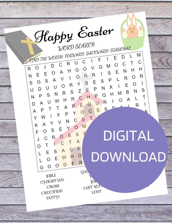 Religious Easter Word Search