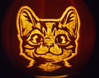 grumpy cat pumpkin carving