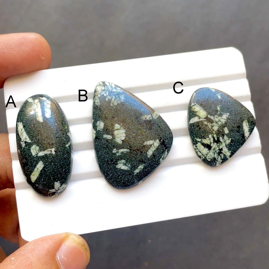Chinese Writing Jasper Cabochon Loose Gemstone, AAA+ Natural Blood ...