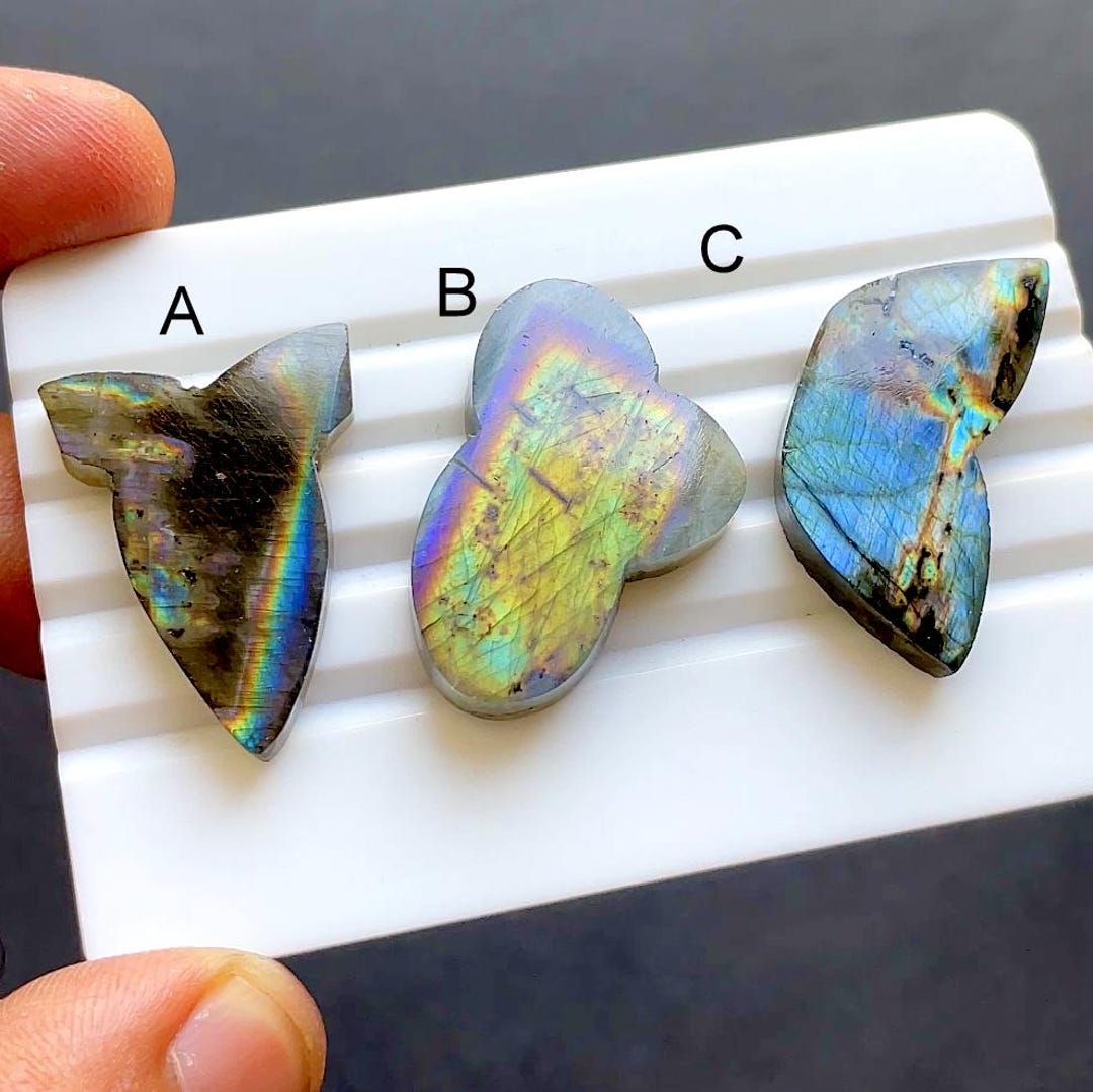 New Finland Spectrolite Labradorite Fancy Cut Cabochon Loose Gemstone ...
