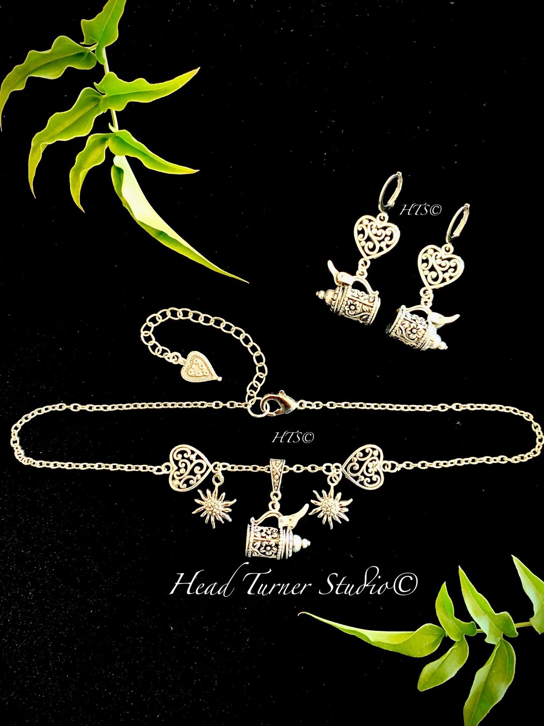 Octoberfest Beer Stein Edelweiss Jewelry Set Choker Hypoallergenic ...