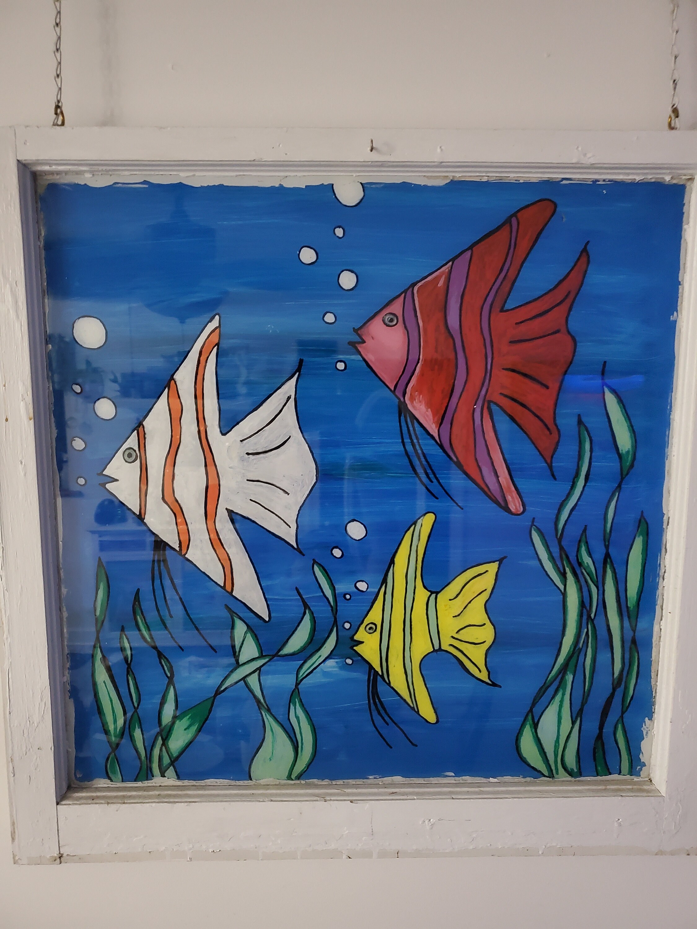 Painting on Farm Window - Etsy