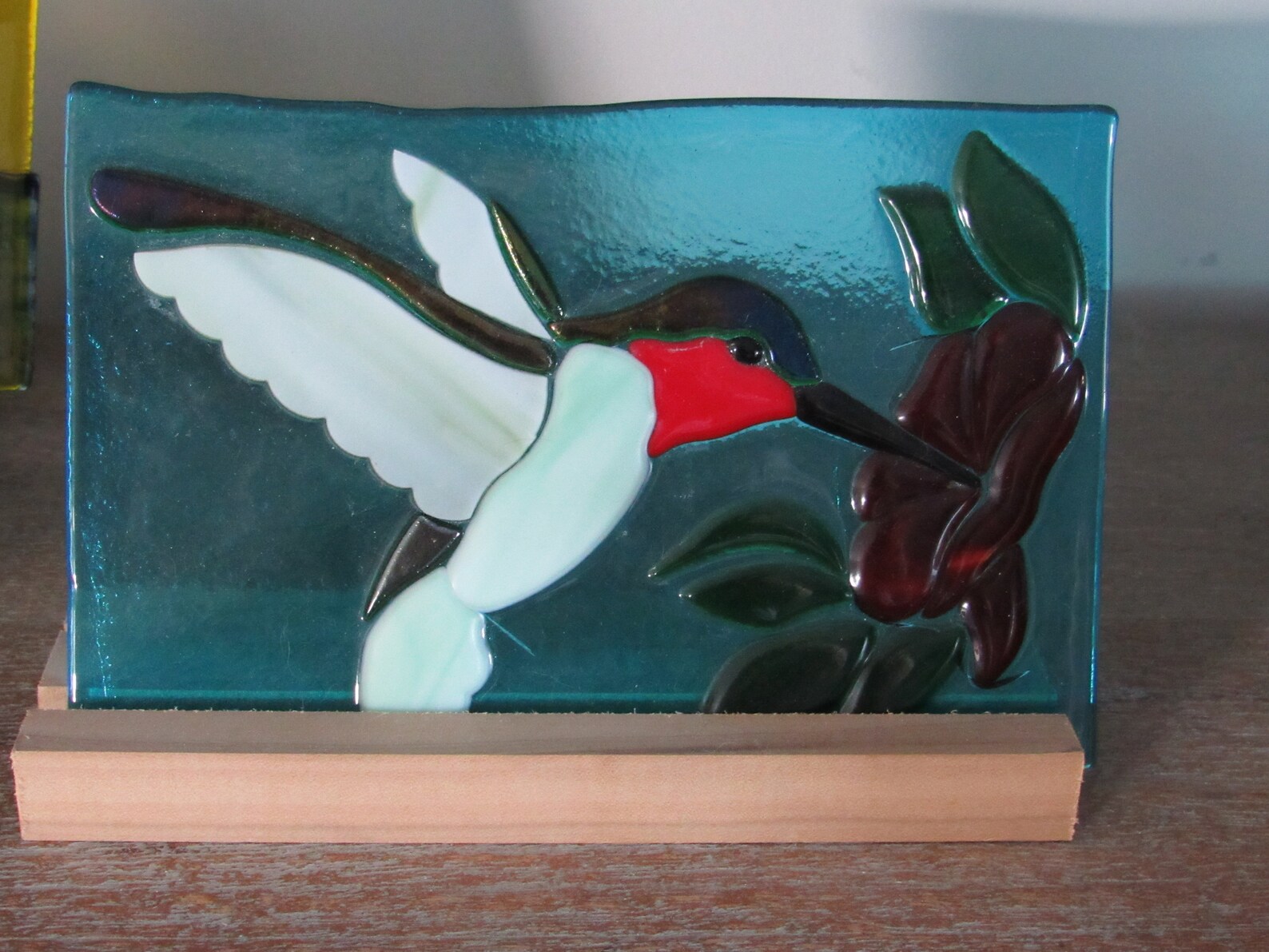 Hummingbird Fused Glass - Etsy
