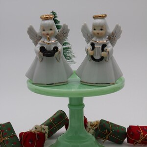 Enesco Angels With Harp and Candle - Etsy