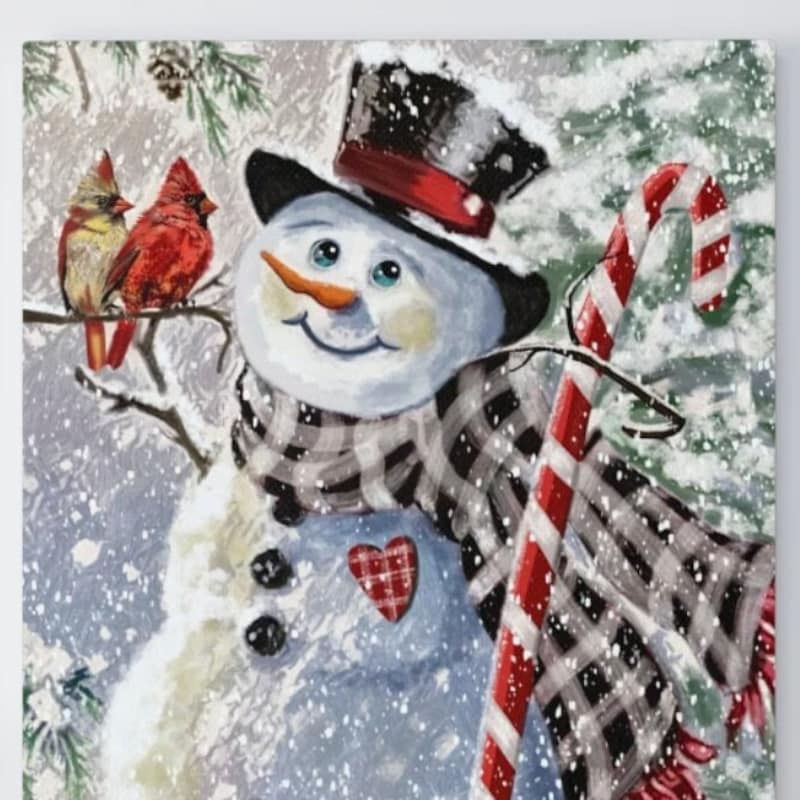 Snowman Painting - Etsy