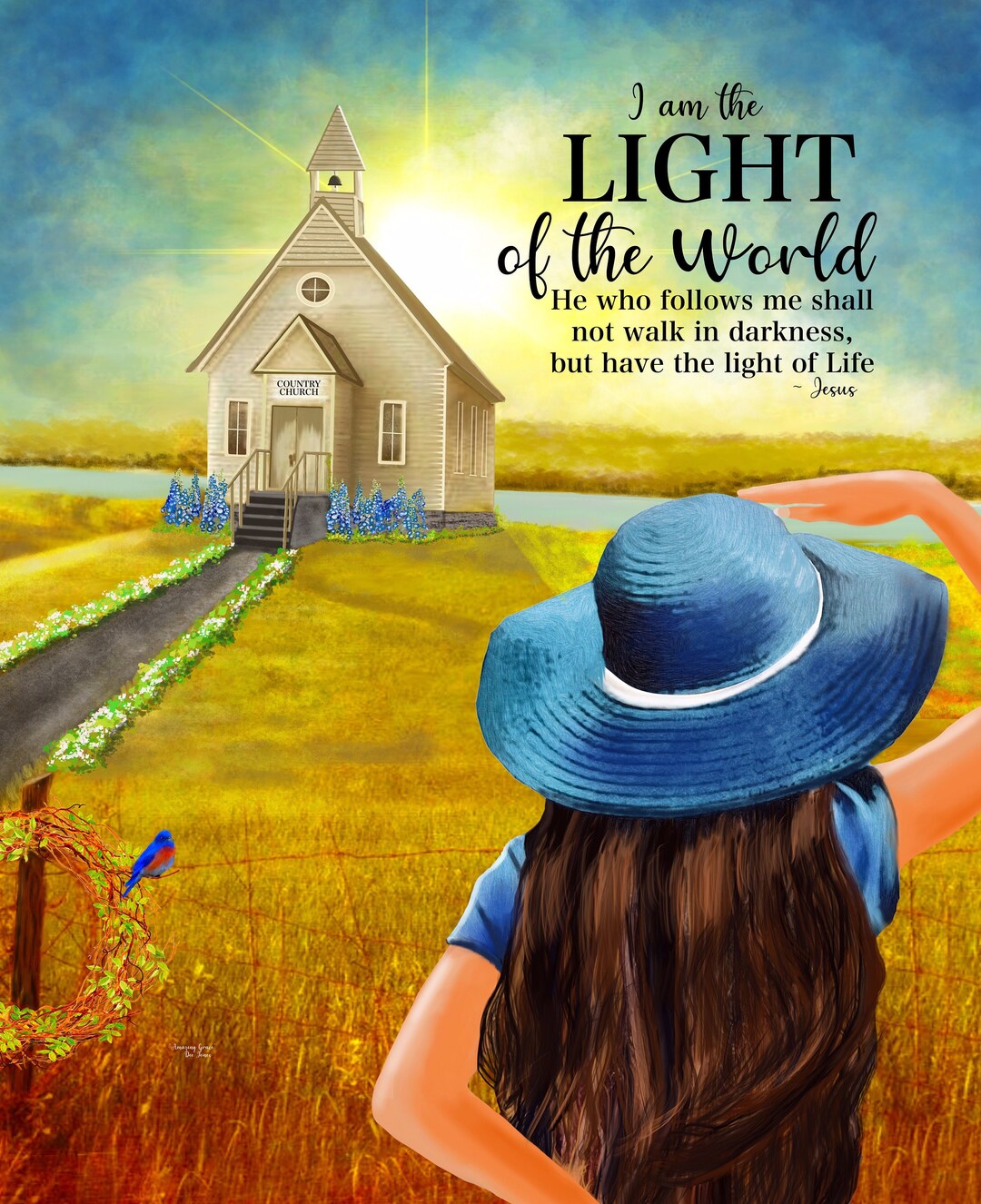 Amazing Grace Inspirational Painting Personalized Canvas - Etsy