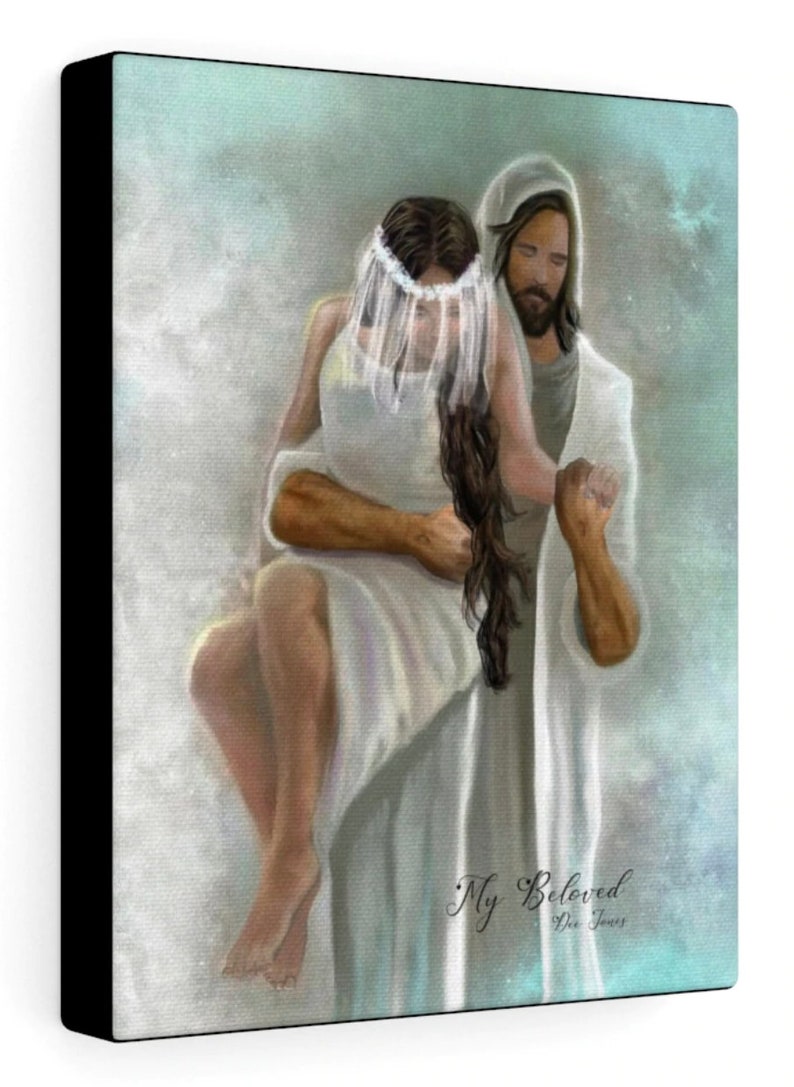 My Beloved Inspirational Canvas Art jesus & Bride Symbolic | Etsy