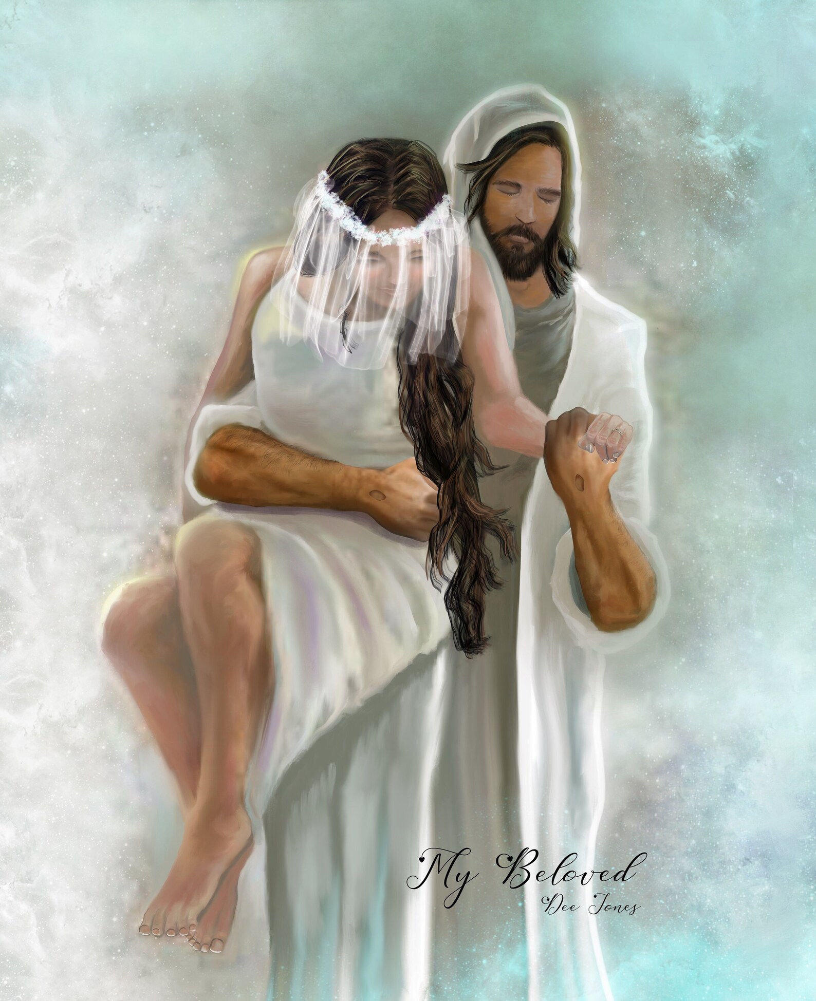 My Beloved - Inspirational Canvas Art (jesus & Bride Symbolic Biblical ...
