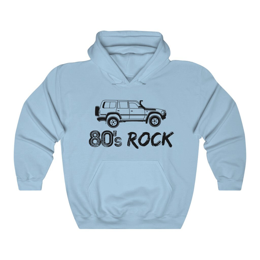 80s Rock Toyota Land Cruiser 80 Series Hooded Sweatshirt - Landcruiser ...