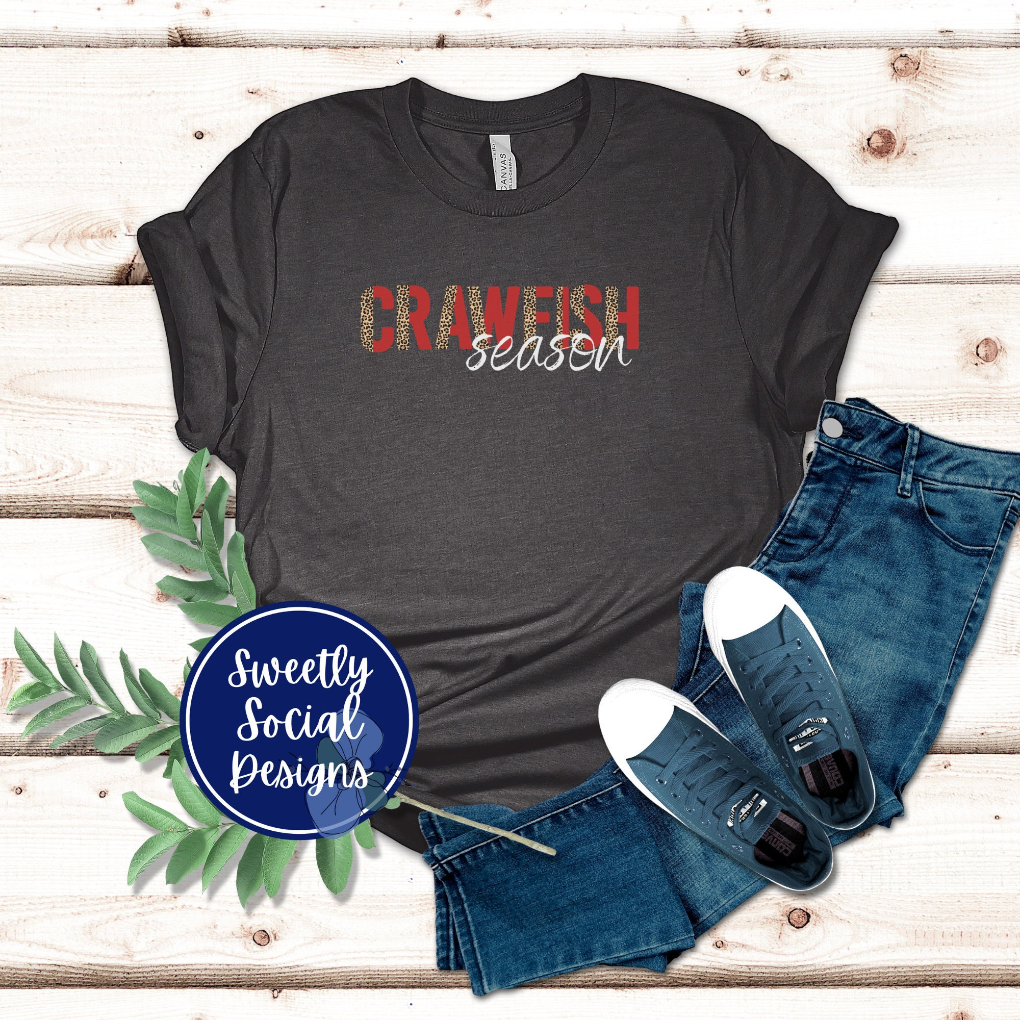 Crawfish Season, Leopard Print Tshirt, Crawfish Season is the Best ...
