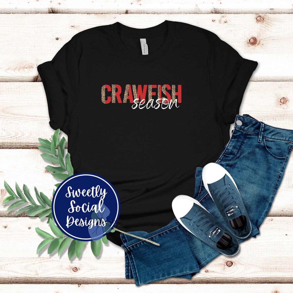Crawfish Season, Leopard Print Tshirt, Crawfish Season is the Best ...