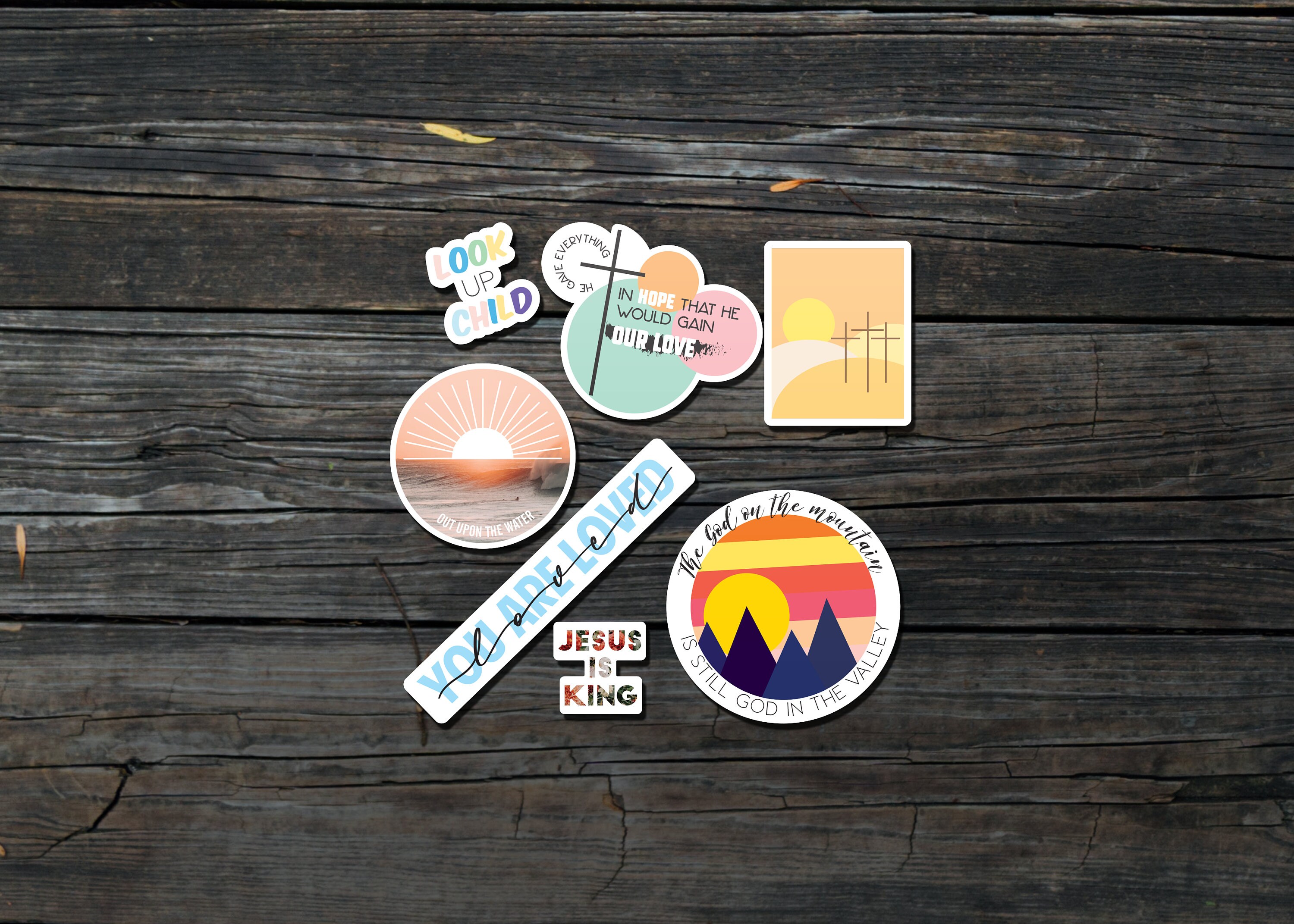 Christian Stickers Waterproof Water Bottle Stickers Colorful Youth ...
