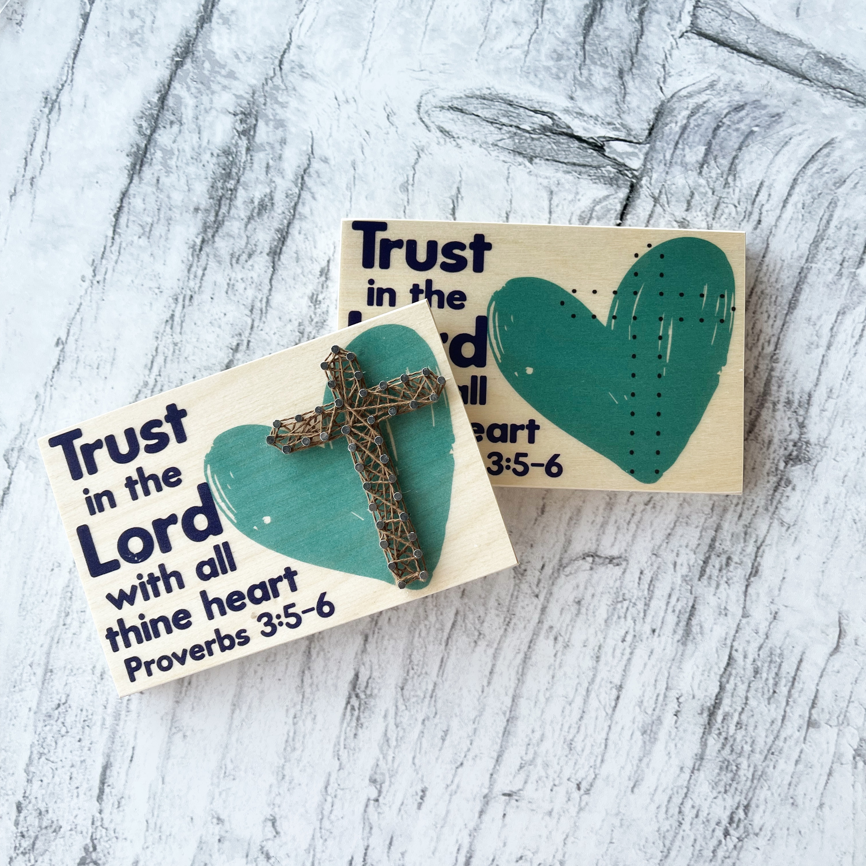 Christian Youth Group Activity Craft Nail String Art Kit Trust in the ...