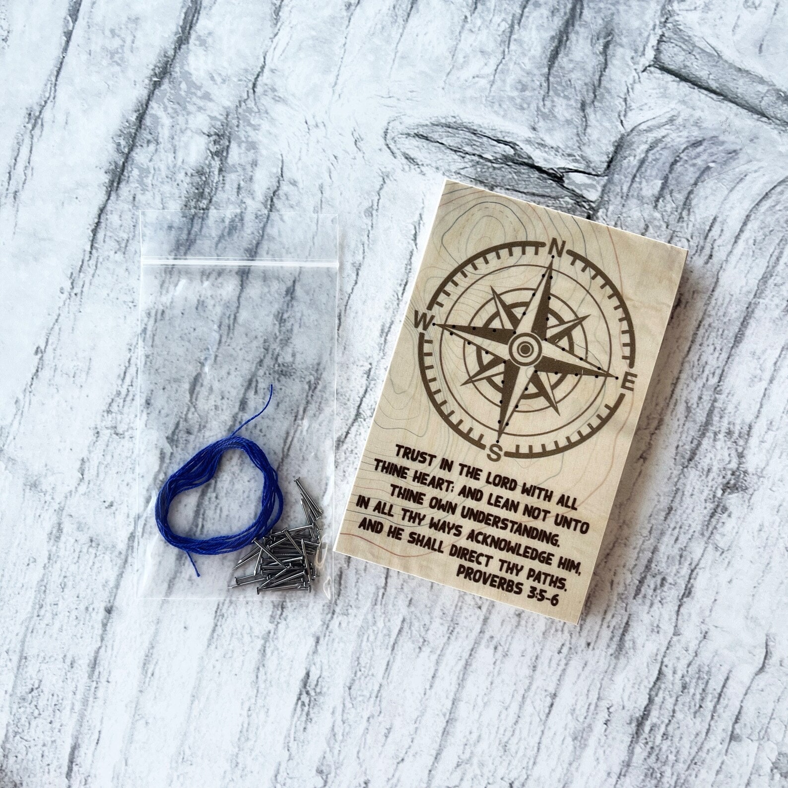 Christian Craft Youth Theme Youth Camp Craft Compass Design Kit Nail ...