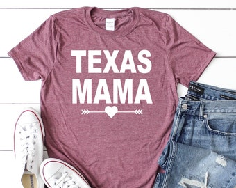 Texas State Mom Shirt - Etsy