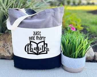 Just One More Chapter Tote Bag - Etsy
