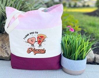 Pizza Forever Tote Bag Pizza Tote Bag Foodie Gifts Foodie - Etsy