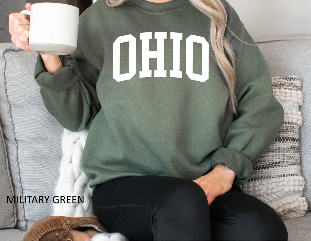 Ohio Sweatshirt, Ohio Sweater, Cute Ohio Souvenir, Ohio Crew Neck, Ohio ...