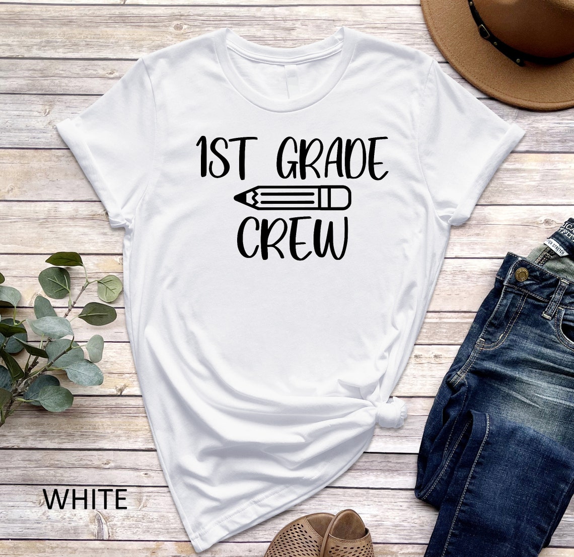 First Grade Crew Shirt, 1st Grade Teacher Shirt, Gift for Teacher ...