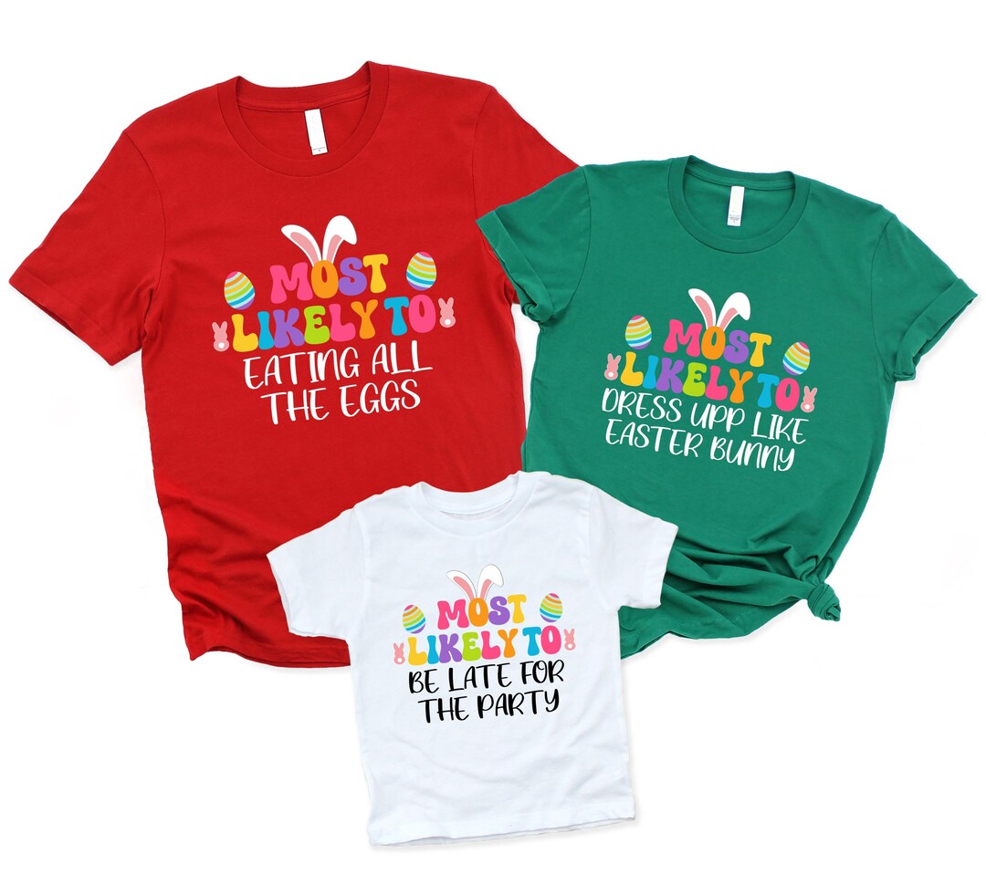 Matching Family Easter T-shirts: Funny Easter Group Shirts - Etsy