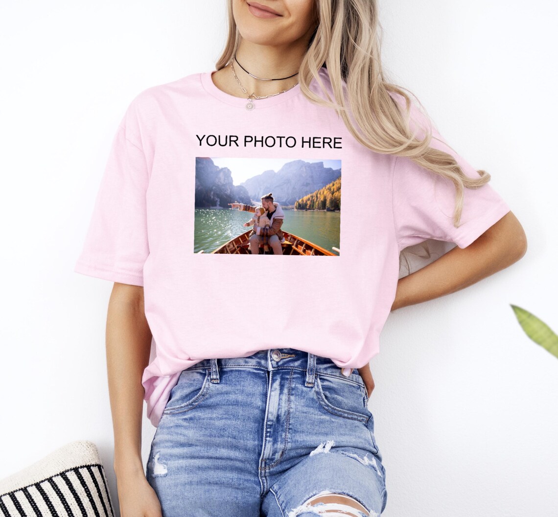 Custom Photo Shirt, Custom Birthday Photo Tee, Custom Picture Shirt ...