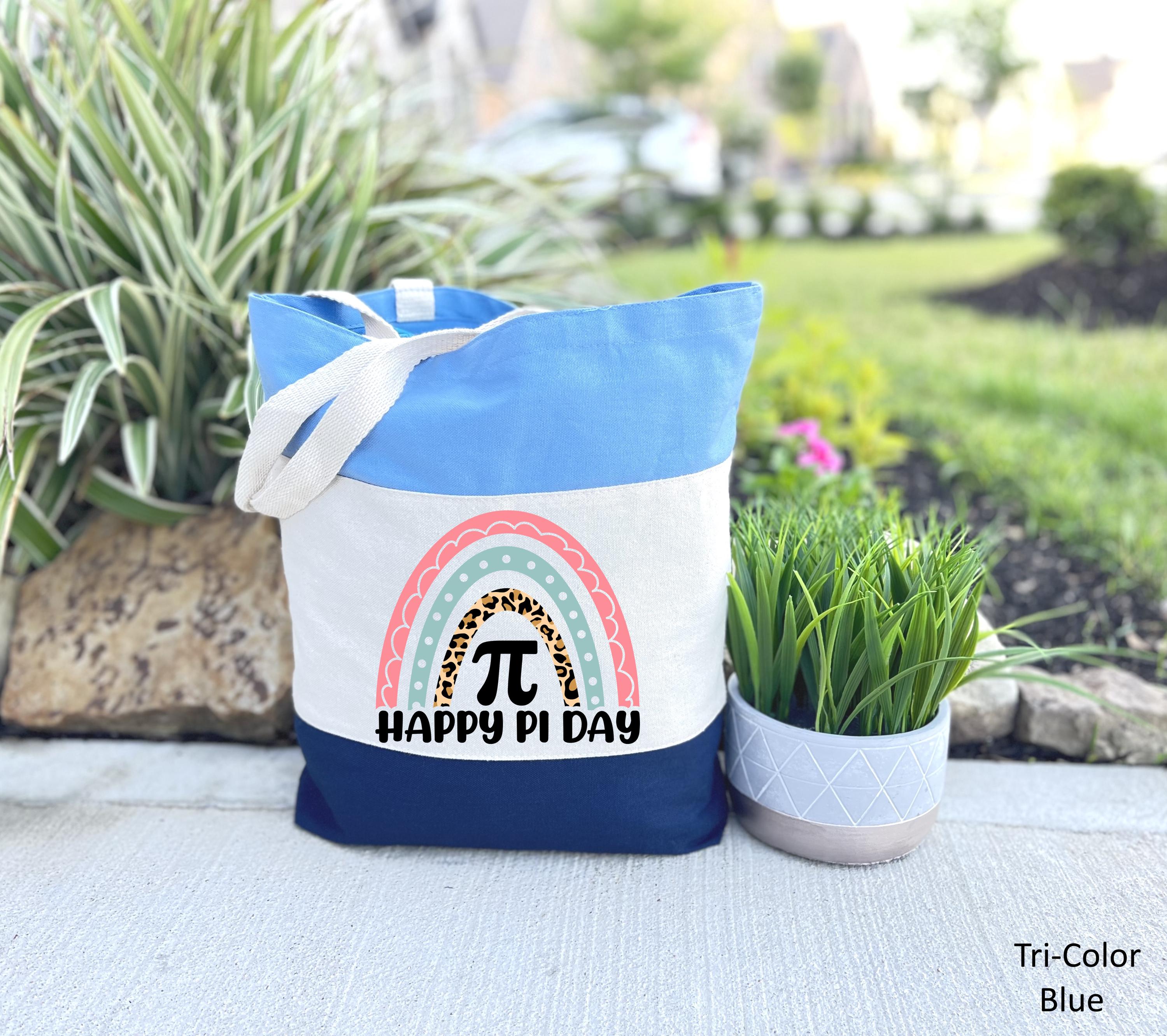 Happy Pi Day Tote Bag, Pi Symbol Tote Bag, Pi Day Tote Bag, Math ...