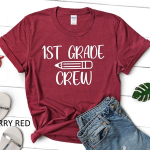 First Grade Crew Shirt, 1st Grade Teacher Shirt, Gift for Teacher ...