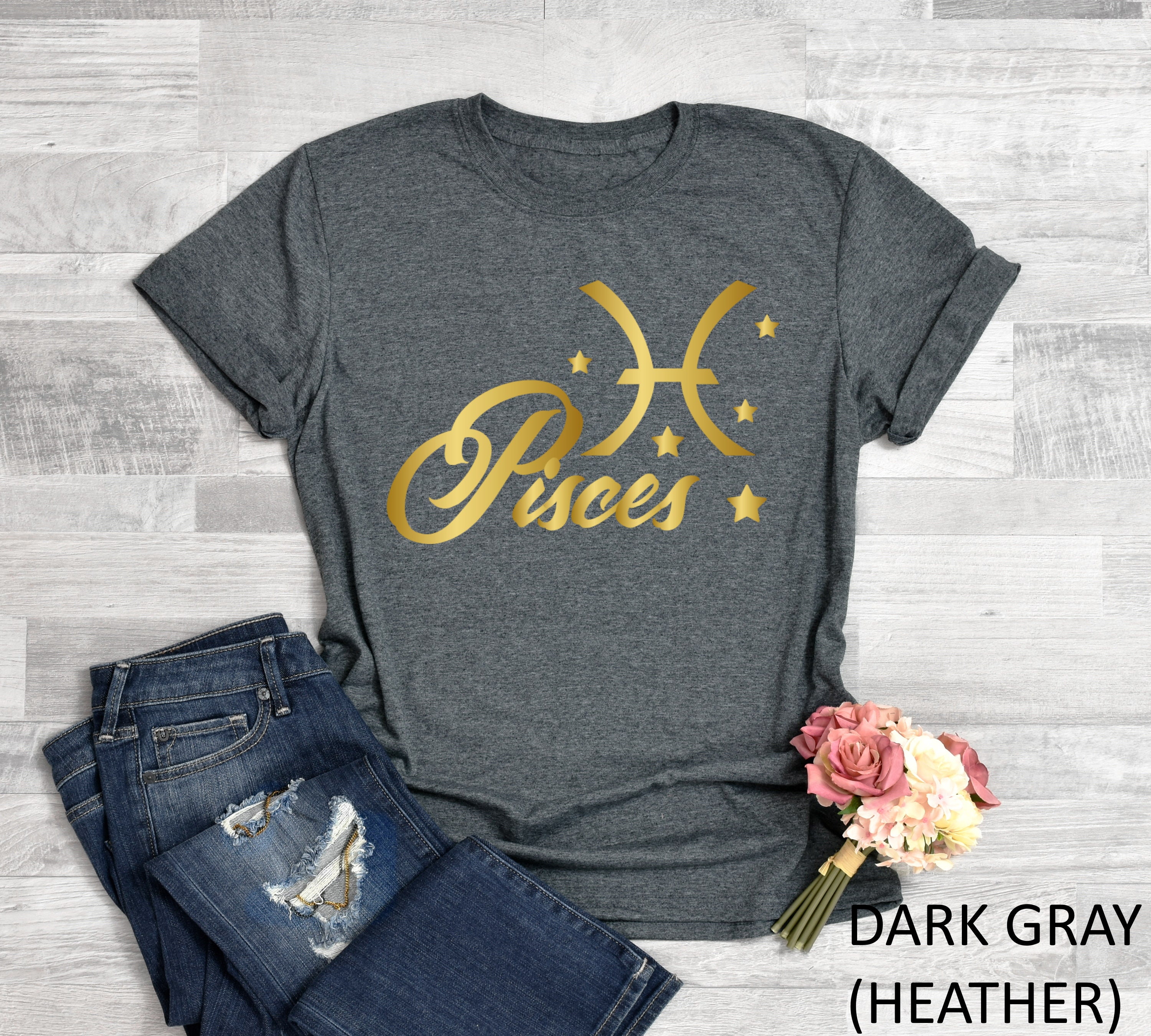Pisces Shirt, Women Gift, Zodiac Sign Shirt, Astrology Shirt, Birthday ...