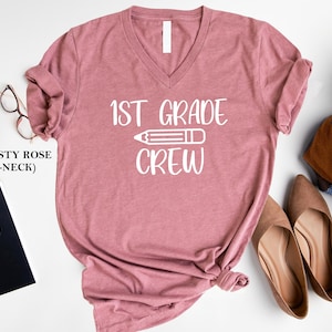 First Grade Crew Shirt, 1st Grade Teacher Shirt, Gift for Teacher ...