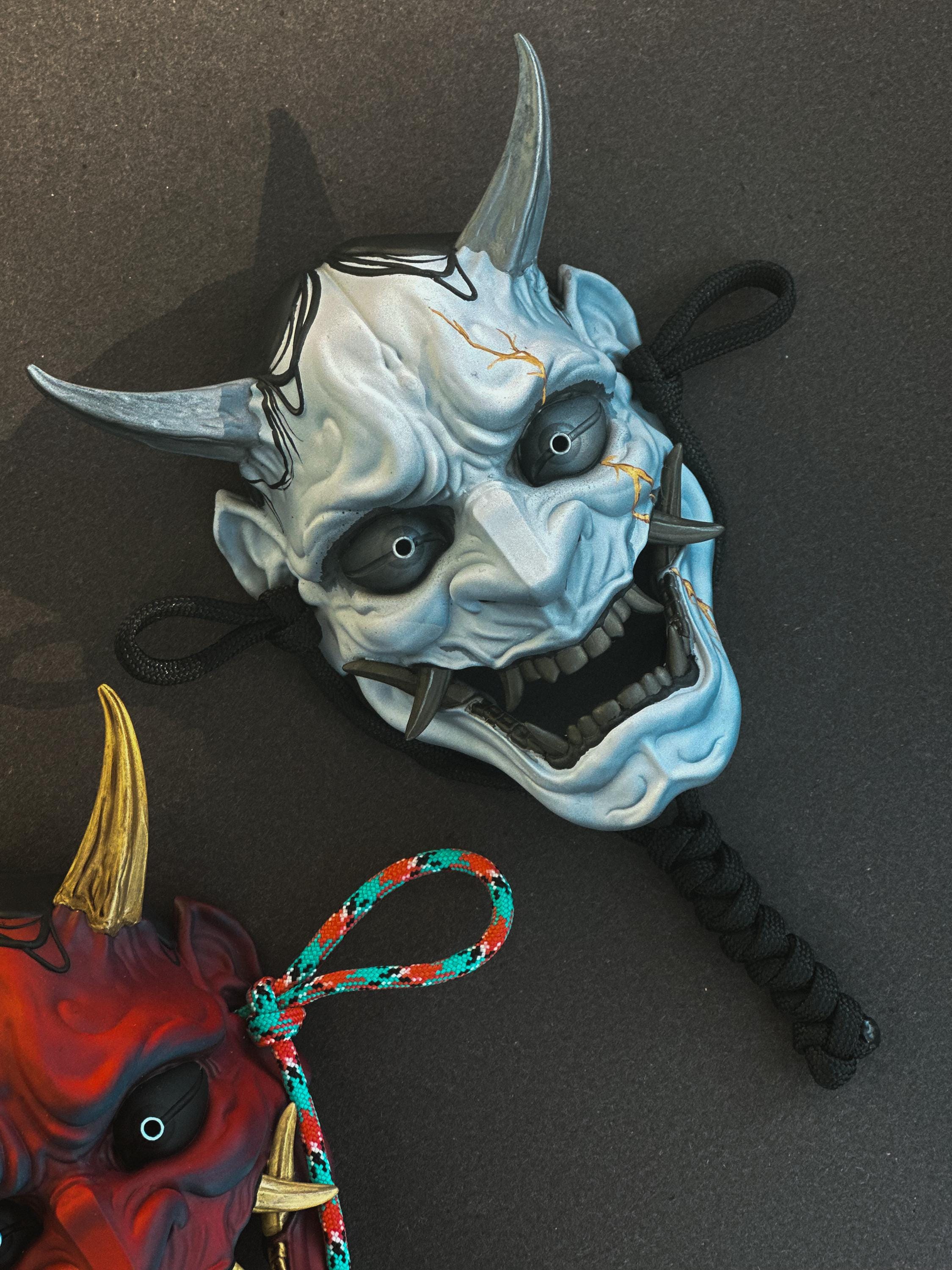 Hannya Mask, Small Decorative Wall Ornament, White Mask - Etsy