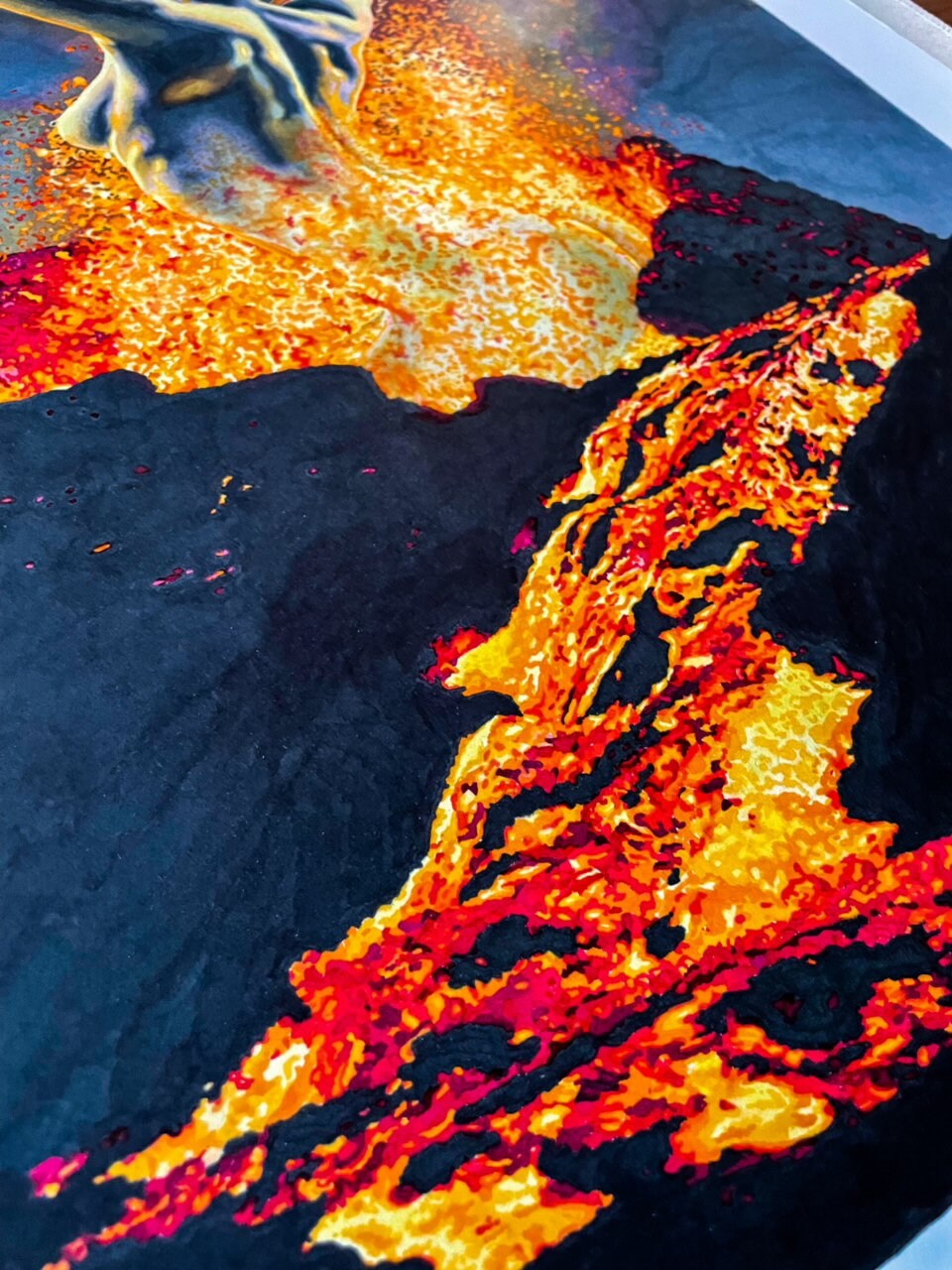 Creations Dance Wall Art Lava Print 11x14 Goddess Pele Giclee - Etsy