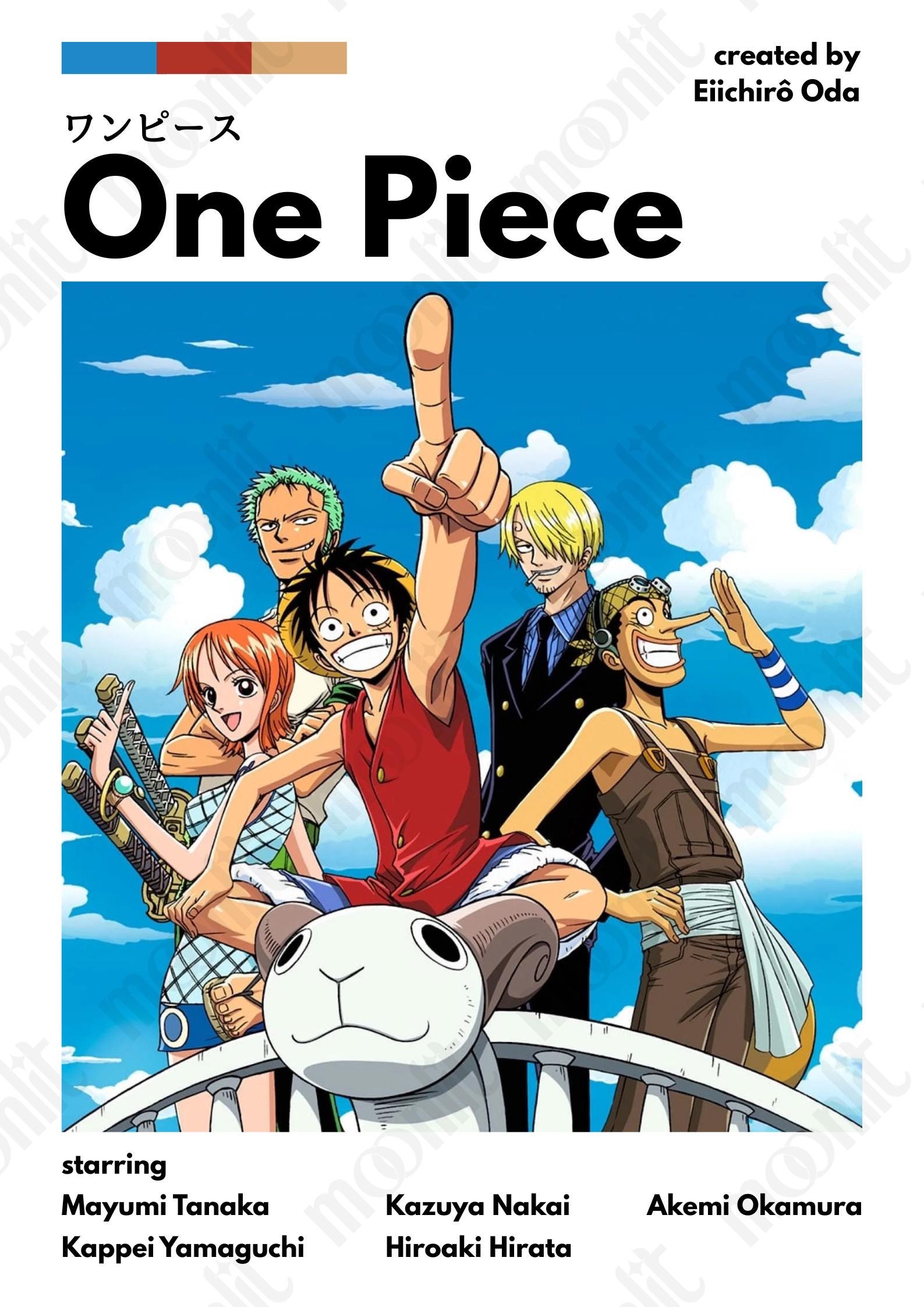 One Piece Anime Poster Printable Digital Download | Instant Wall Art ...