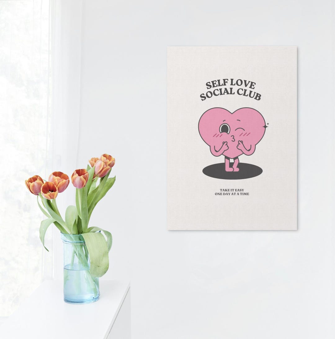 Self Love Social Club Poster | Printable Design | Digital Download ...