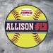 DIGITAL Softball Door Sign or Locker Tag. - Etsy