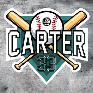 DIGITAL Baseball Door Sign or Locker Tag. - Etsy