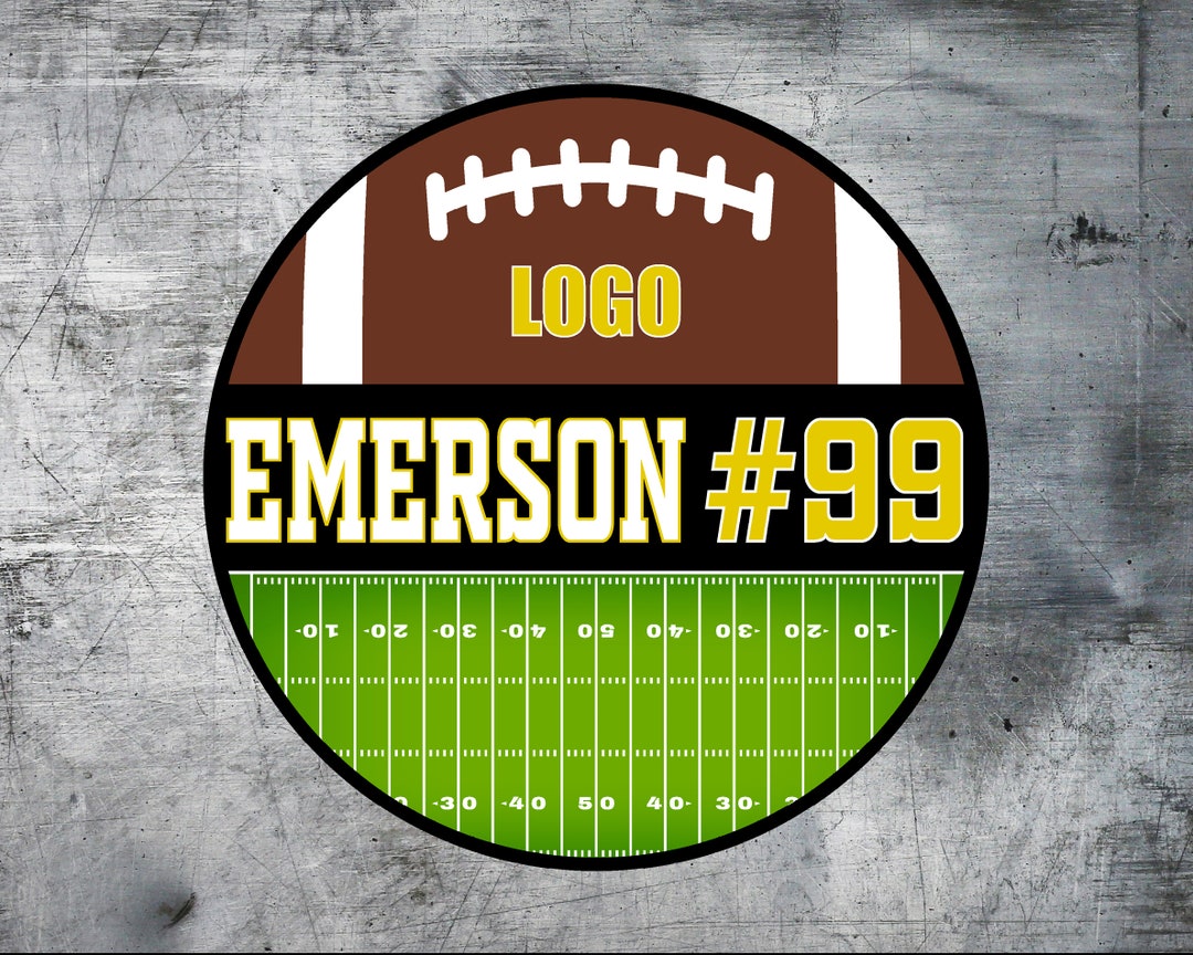 DIGITAL Football Door Sign or Locker Tag. - Etsy